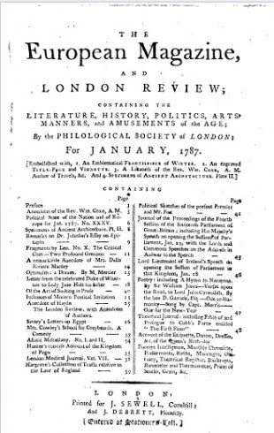 The European Magazine - Families in British India Society